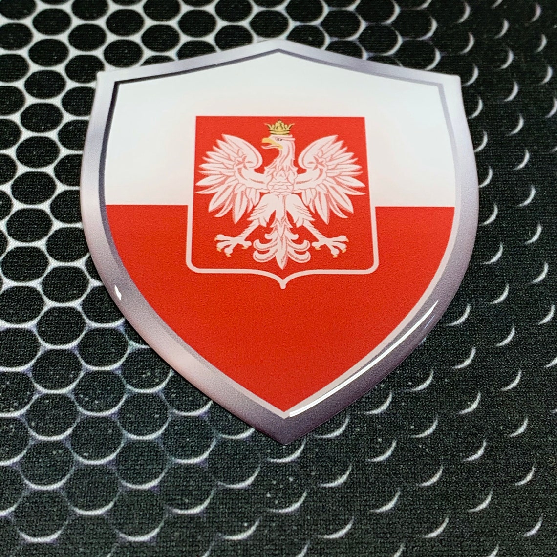 Poland Shield Flag Proud Domed Decal Emblem Flexible Car - Etsy UK