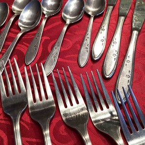 Imperial Stainless Flower Dance Pattern 26 Retro MCM Pieces of Flatware ...