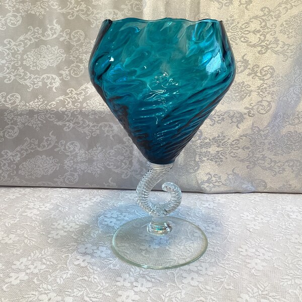 Teal Flower Vase - Etsy
