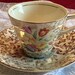Petit Point Design With Flowers and Gold Decorative Grapes Throughout ...