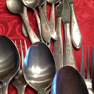 Imperial Stainless Flower Dance Pattern 26 Retro MCM Pieces of Flatware ...