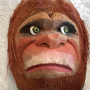 A Tiki Hut Must! Vintage Hand Carved Faces Made From Coconuts and Sea ...