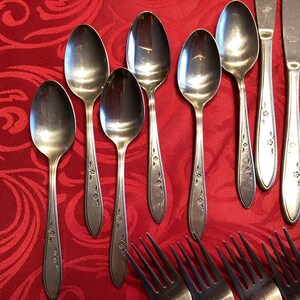 Imperial Stainless Flower Dance Pattern 26 Retro MCM Pieces of Flatware ...