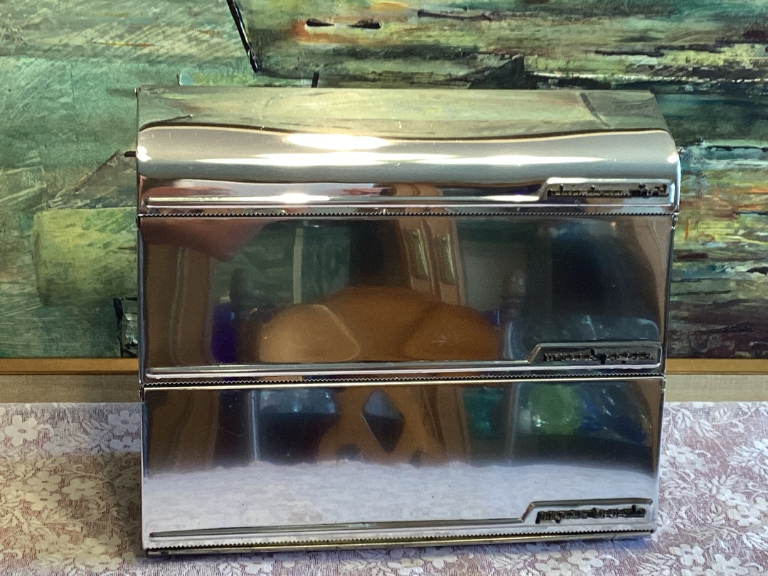 Vintage Retro Garner Ware Chrome Kitchen Triple Holder of Paper Towel ...