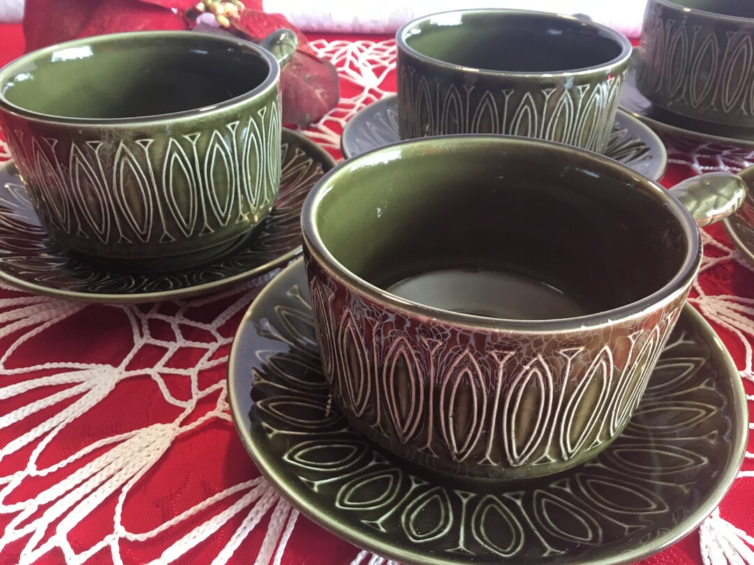 Gorgeous Set of 5 Stamped Tams England Tea Cups and Saucers / Tea Cups ...