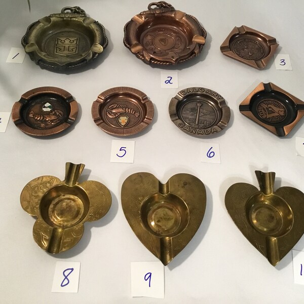 Copper Ashtrays - Etsy