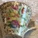 Petit Point Design With Flowers and Gold Decorative Grapes Throughout ...