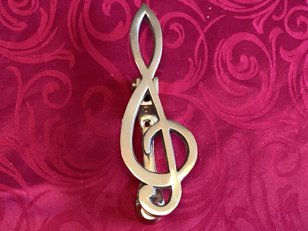 Brass Treble Clef Door Knocker Great Gift for Any Musician / - Etsy
