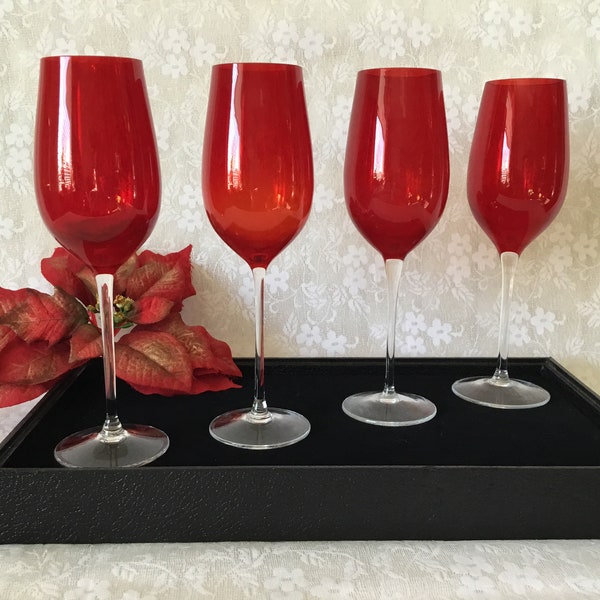 Red Wine Glasses - Etsy