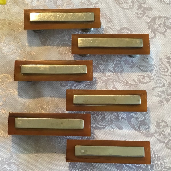 Vintage Bakelite Drawer Pulls - Etsy