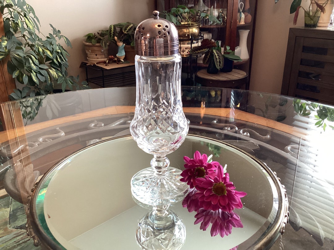 Vintage Crystal Sugar / Spice Shaker With Silver Plated Lid - Etsy