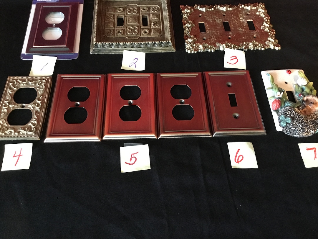 Wall Light / Plug Switch Plates Different Shapes / Sizes to Choose From ...