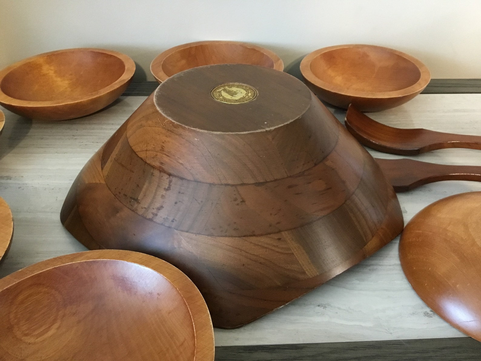 Baribocraft Fantastic Set of 7 Salad Bowls With Large Main - Etsy