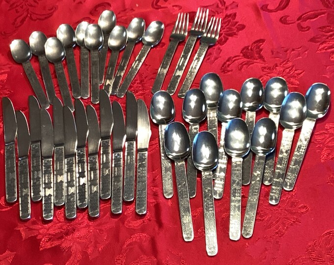 RESERVED FOR KAREN Aztec Pattern Cambridge Stainless Steel Ornate ...