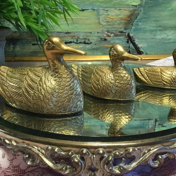 Solid Brass Ducks - Etsy