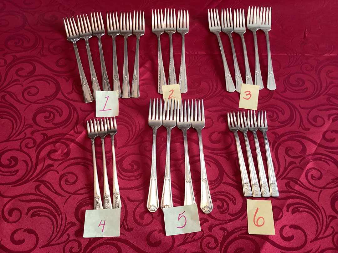 Replacement Silver Plated Forks All Different Patterns and Makers Check ...