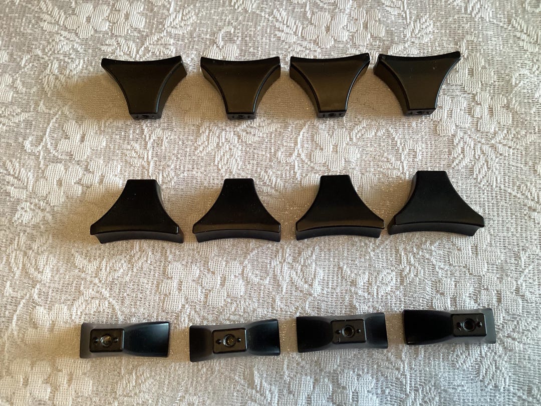 Black Steel Drawer Pulls Single Screw Heavy Solid Vintage Pot Handle ...