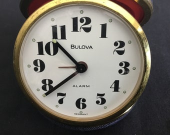 Bulova Vintage Alarm Clock - Etsy