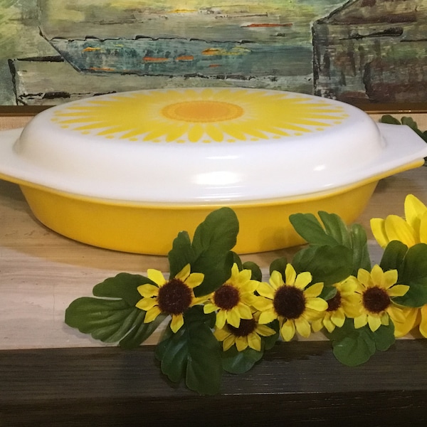Pyrex Sunflower - Etsy