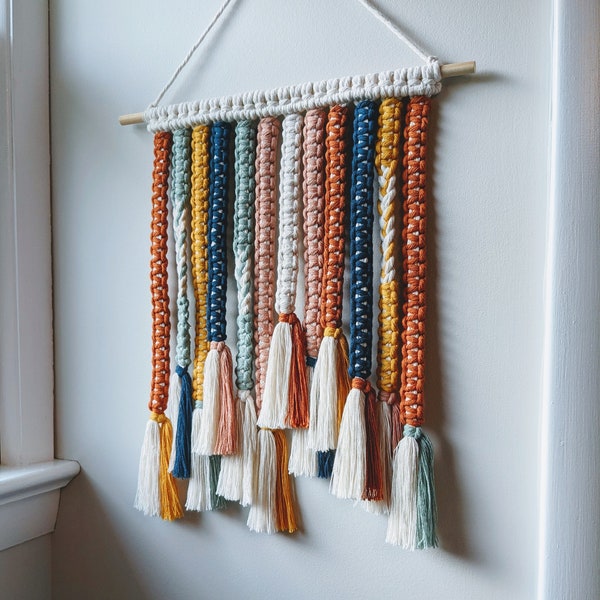 Colorful Macrame Wall Hanging - Etsy