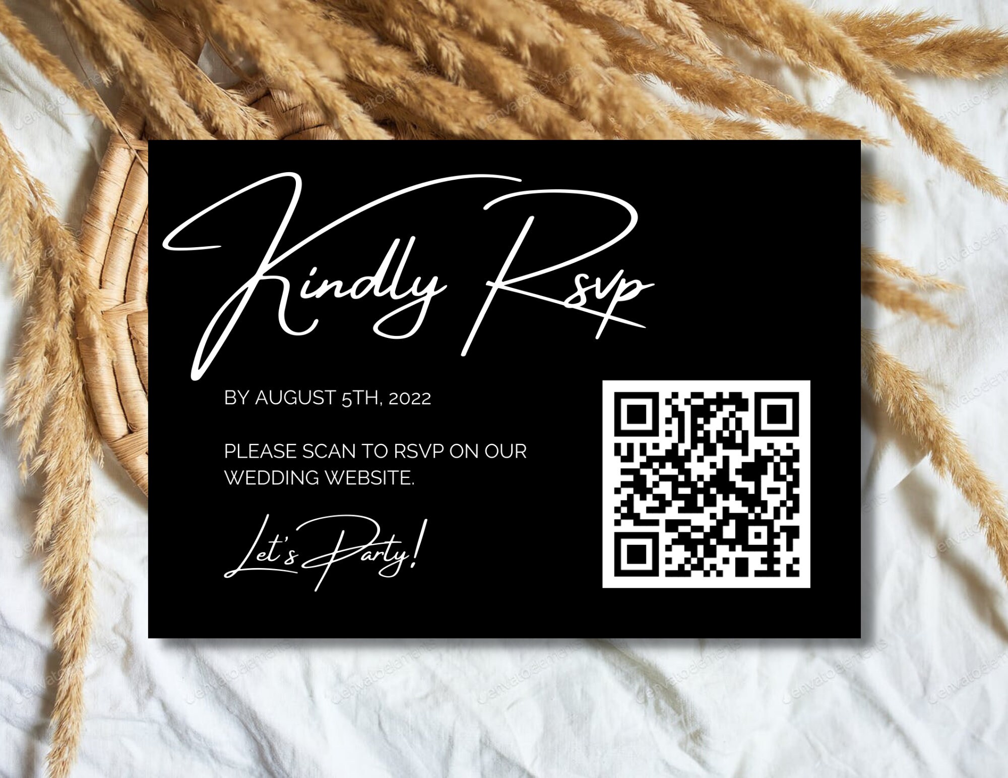 QR Code Rsvp Rsvp Online QR Code Response Card QR Code - Etsy