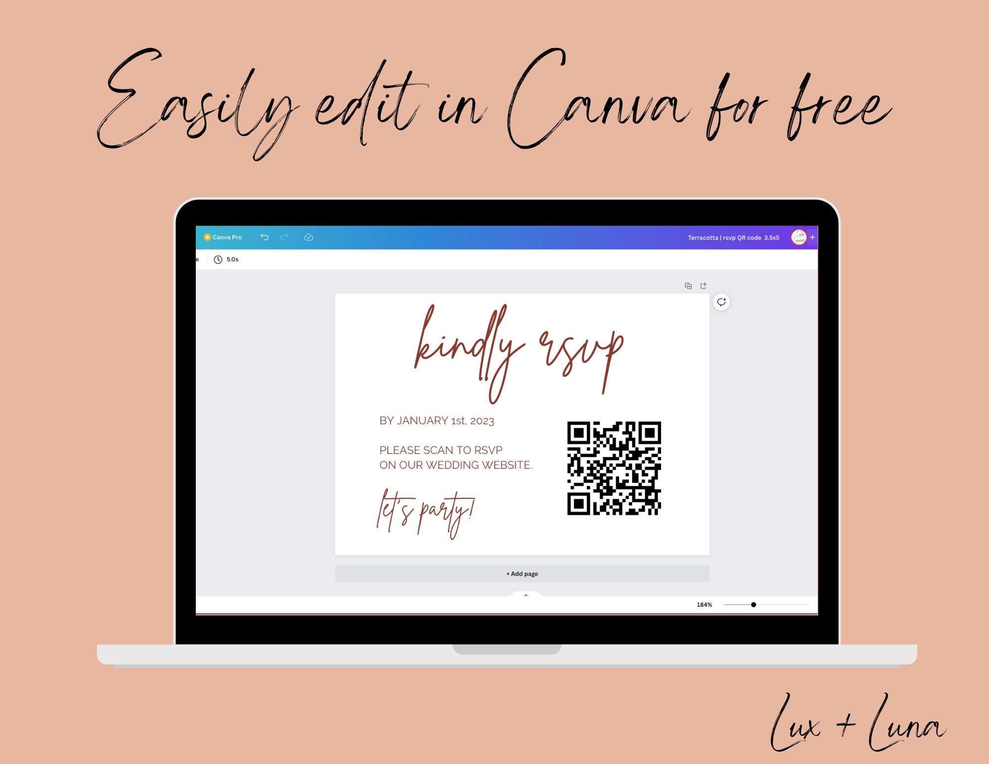 QR Code Rsvp Rsvp Online QR Code Response Card QR Code Wedding ...