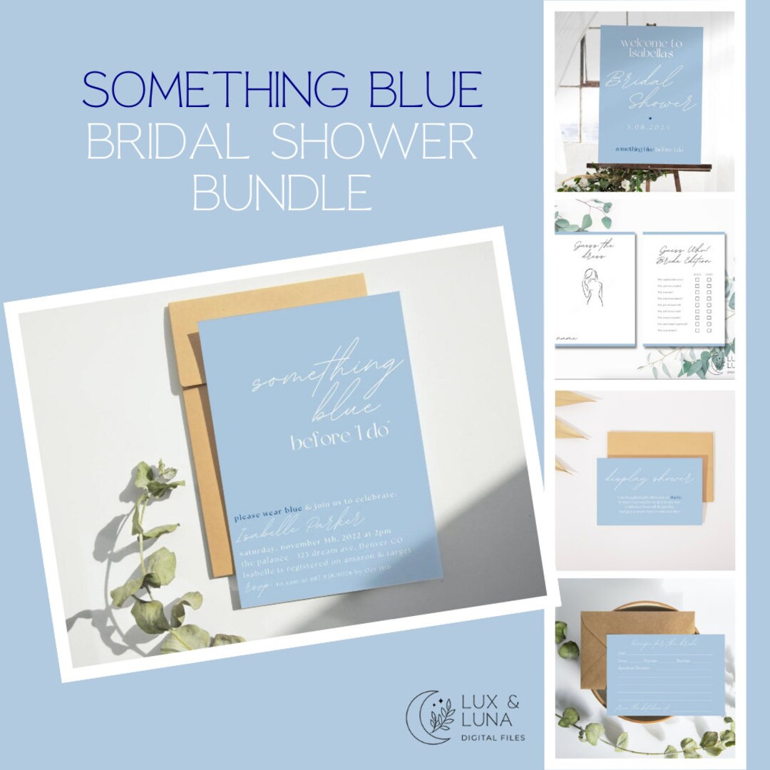 Something Blue Bridal Shower Bundle | Something Blue Crew | Bridal ...