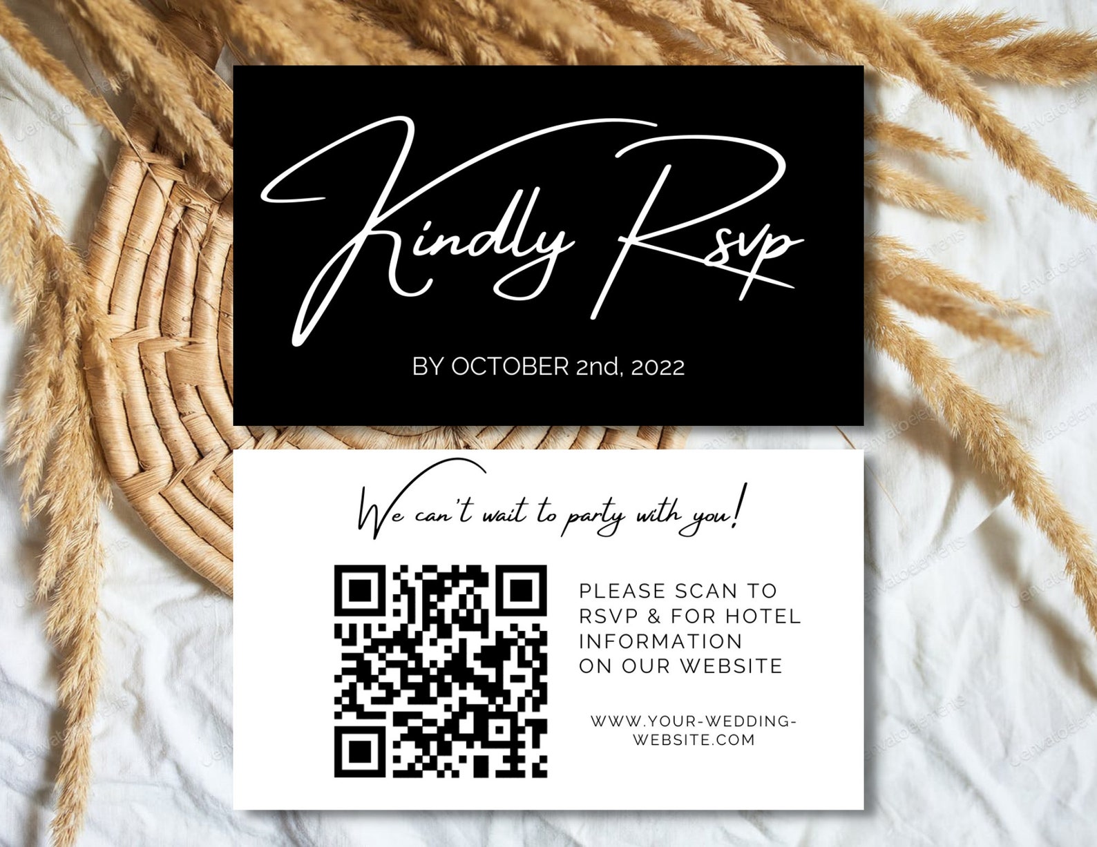 QR Code Rsvp Rsvp Online QR Code Response Card QR Code - Etsy