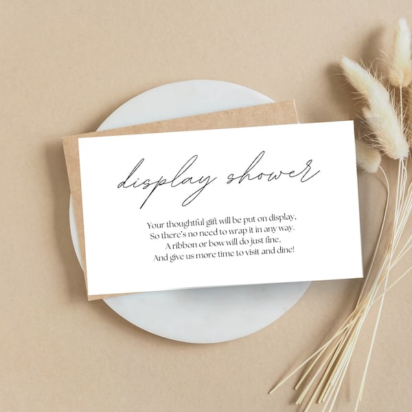 Bridal Shower Invitation With Display Shower Insert - Etsy