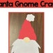 Santa Gnome Craft (christmas Craft) - Etsy