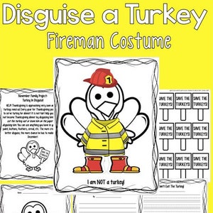 Disguise a Turkey Fireman Costume - Etsy