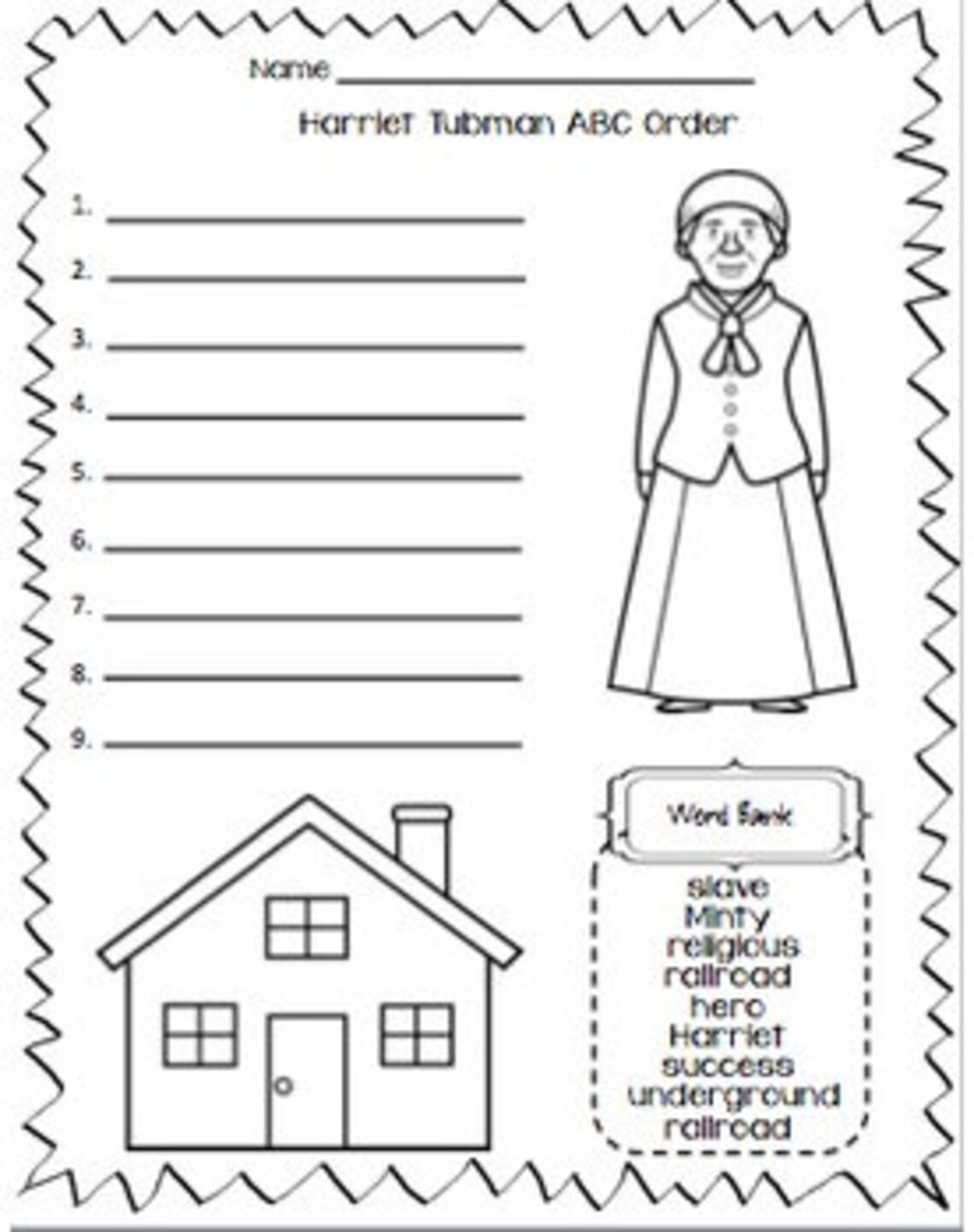 Harriet Tubman A Black History Month Craftivity - Etsy