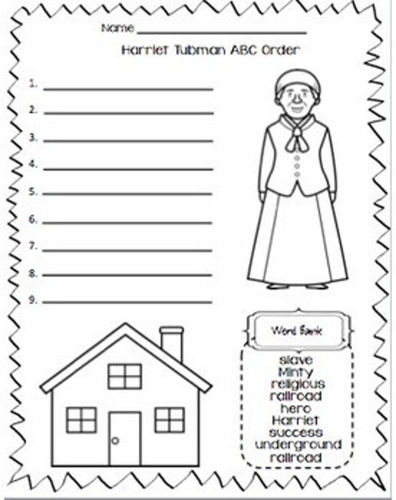 Harriet Tubman (A Black History Month Craftivity) - Etsy