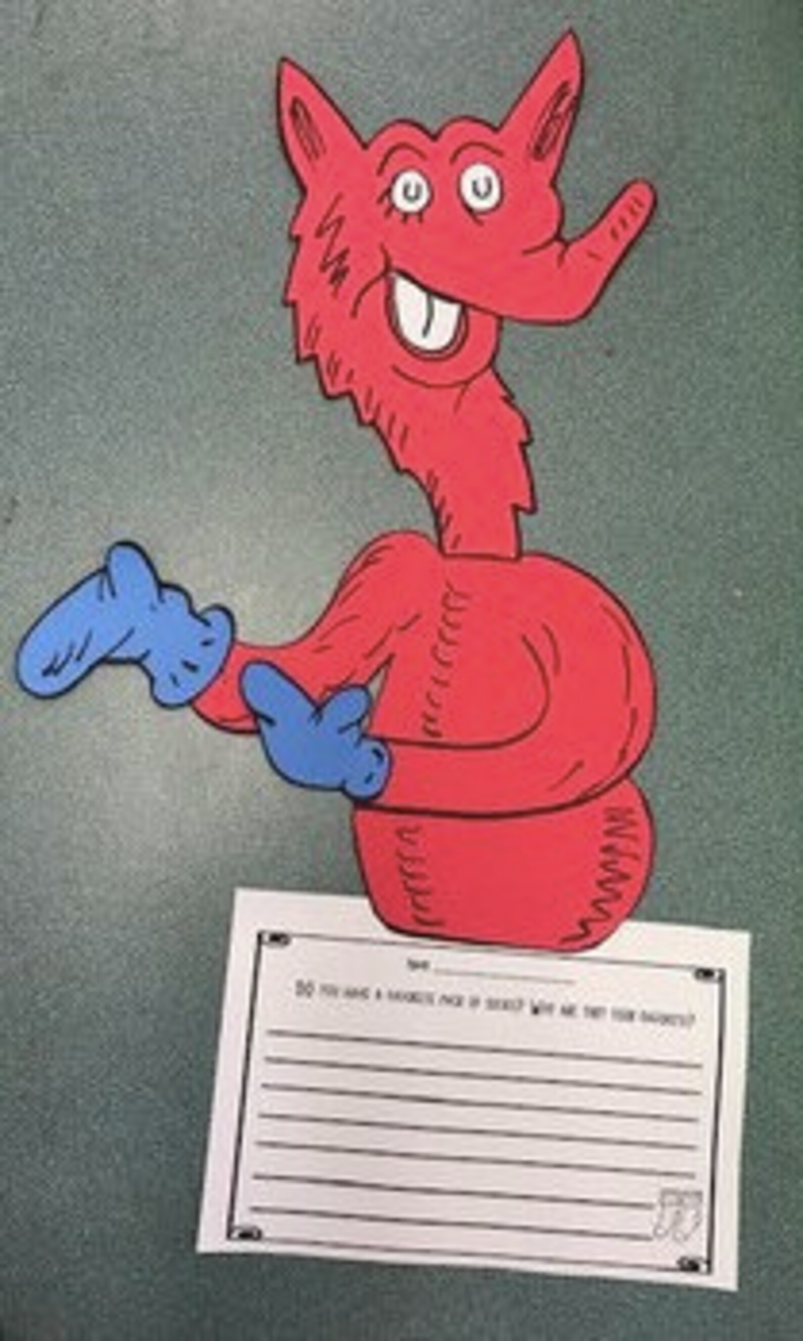 Read Across America Fox in Socks Inspired Craftivity - Etsy