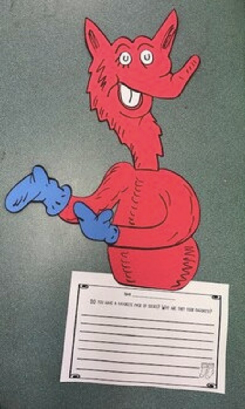 Read Across America Fox in Socks Inspired Craftivity - Etsy