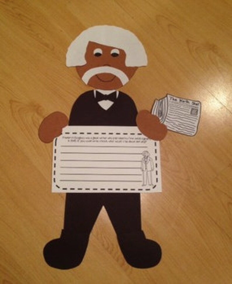 Frederick Douglass (A Black History Month Craftivity) - Etsy