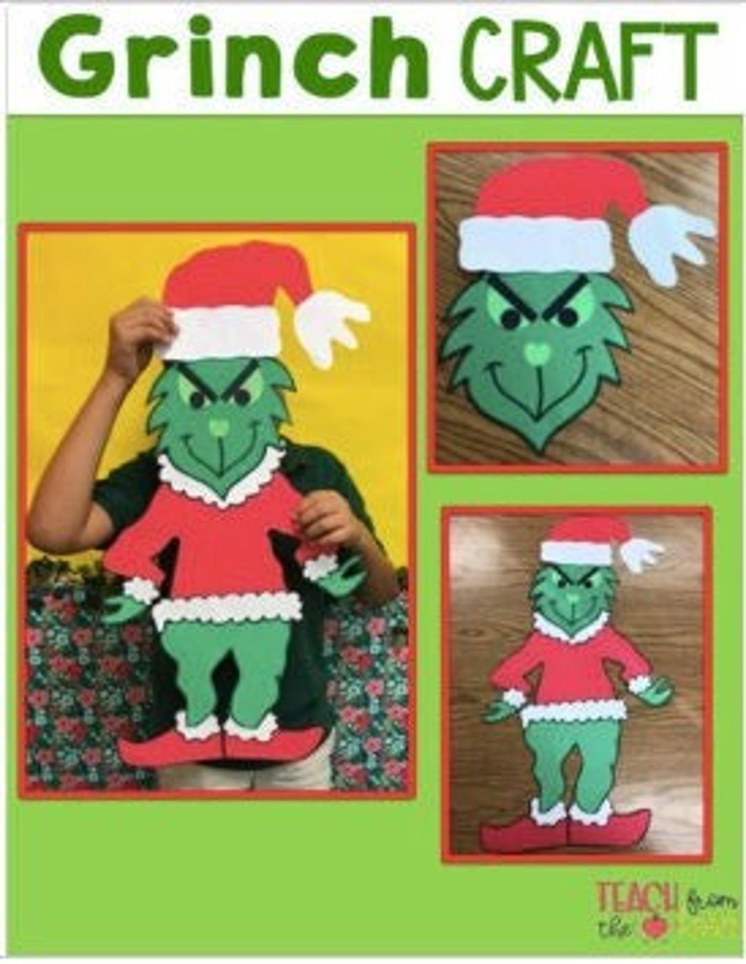 Christmas Grinch Craft - Etsy
