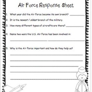 Veterans Day Craftivity (U.S. Air Force) - Etsy