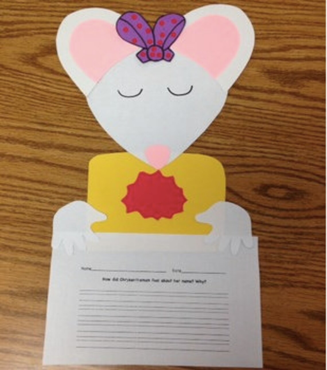 Chrysanthemum Craftivity and Printables - Etsy