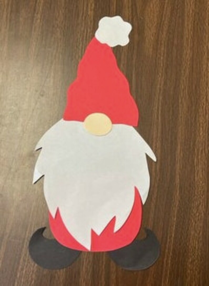 Santa Gnome Craft (christmas Craft) - Etsy