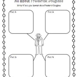 Frederick Douglass (A Black History Month Craftivity) - Etsy