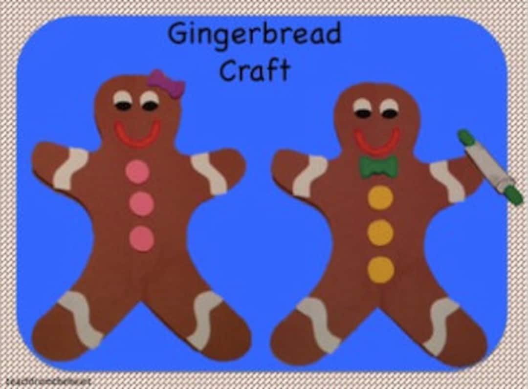 Gingerbread Boy and Girl Craft - Etsy