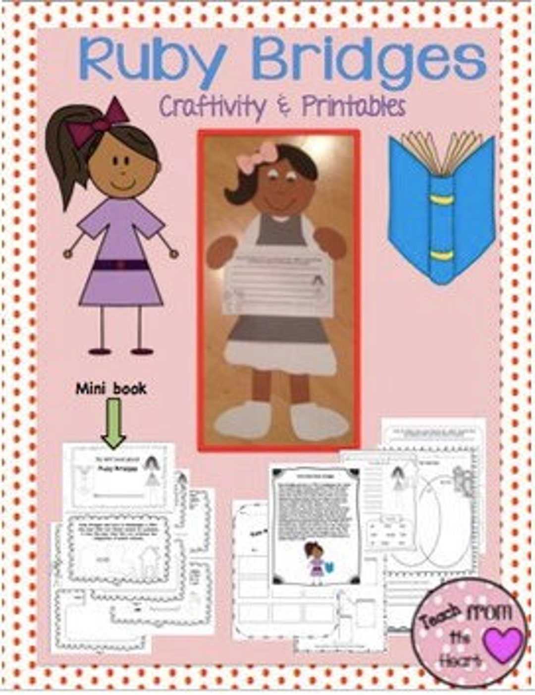 Ruby Bridges Craft and Printables (black History Month Craft) - Etsy