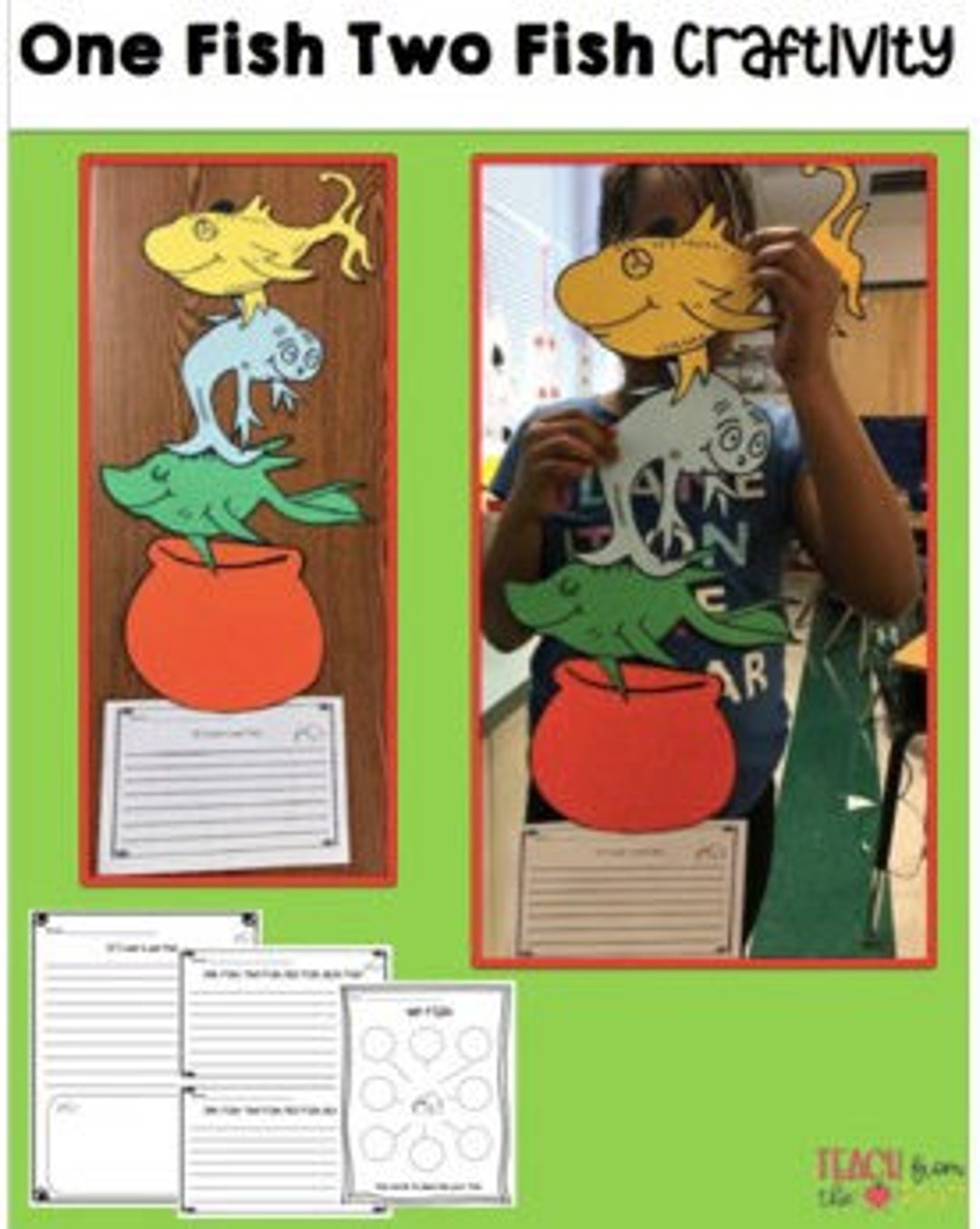 One Fish Two Fish Craft and Writing - Etsy