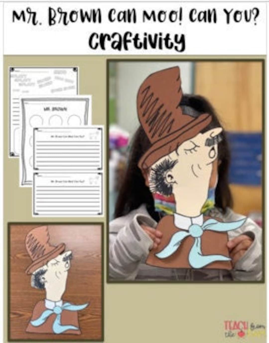 Mr. Brown Can Moo Can You? Craft and Writing - Etsy