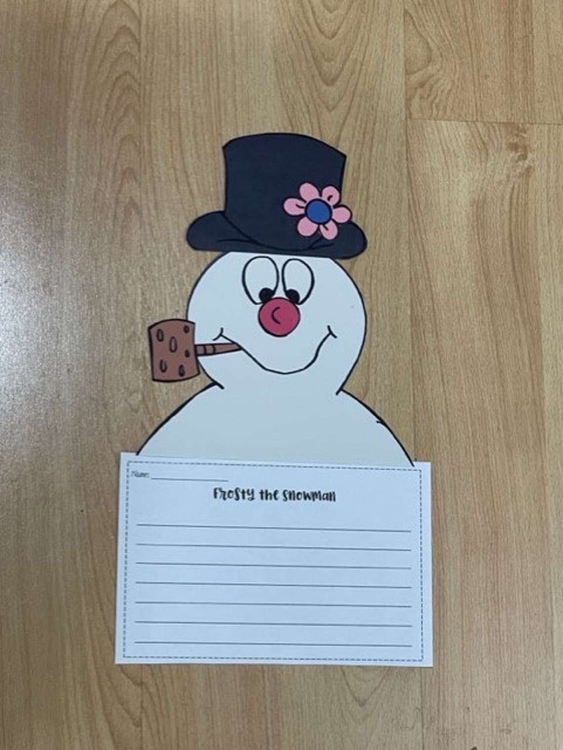 Frosty the Snowman Writing Craft - Etsy