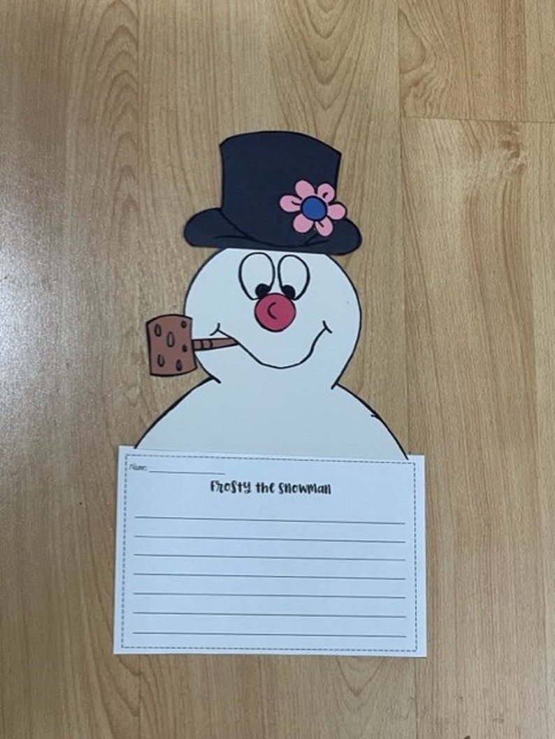Frosty the Snowman Writing Craft - Etsy