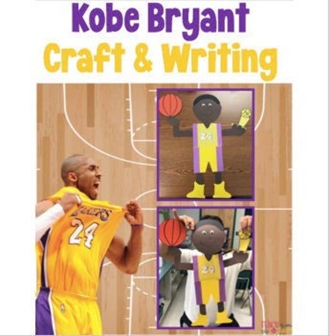 Kobe Bryant Craft and Writing (black History Month) - Etsy