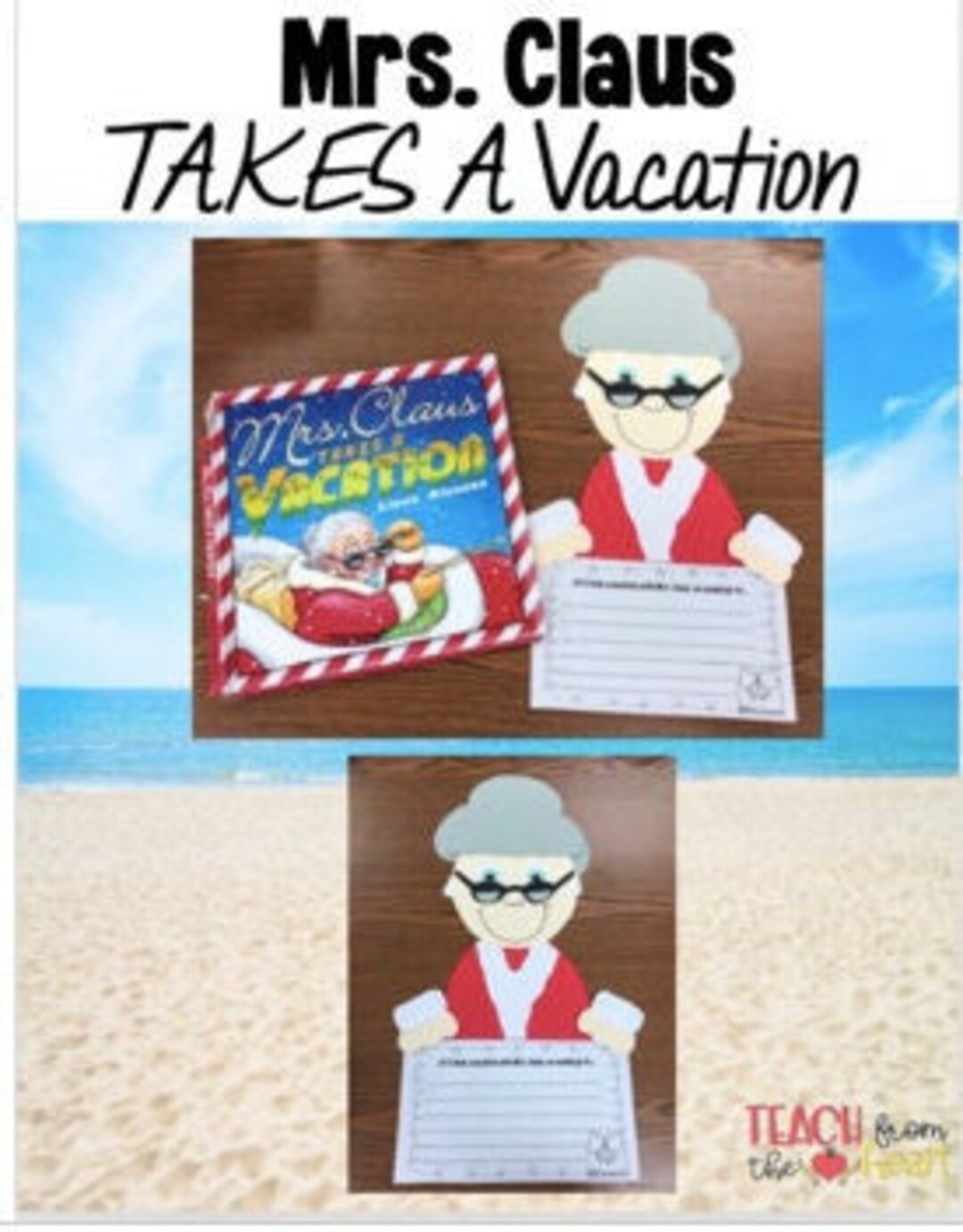 Mrs. Claus Takes a Vacation Craft and Writing - Etsy