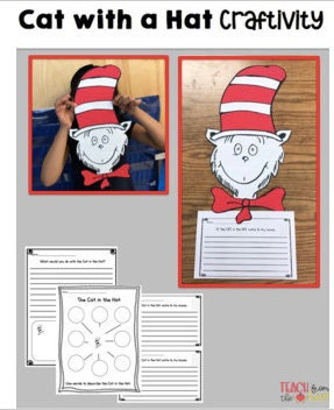 Cat in the Hat Craft and Writing - Etsy